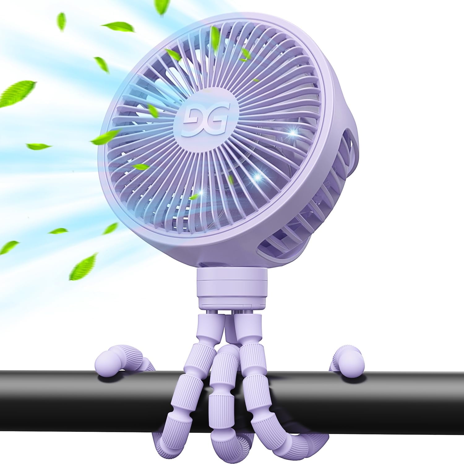 GUSGU 11-inch 3-Speed Portable/Foldable Clip-on Hand Held Fan - Walmart.com
