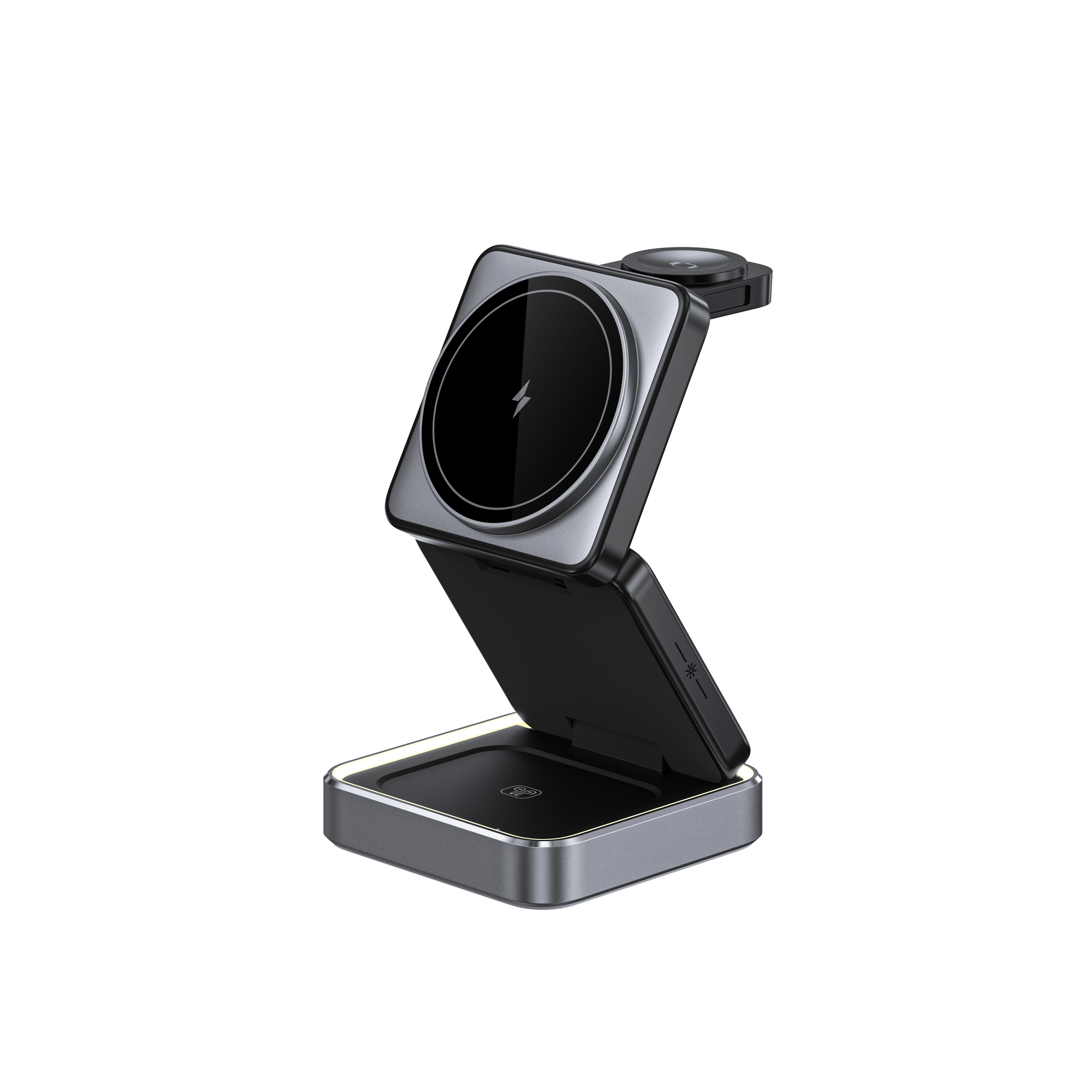 GUSGU 3 in 1 Foldable/Magnetic Charging Station with Night Light, 25W ...