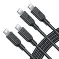 GUSGU USB C to C Charging Cable [2-Pack, 6ft] 30W Nylon Braided USB-C ...