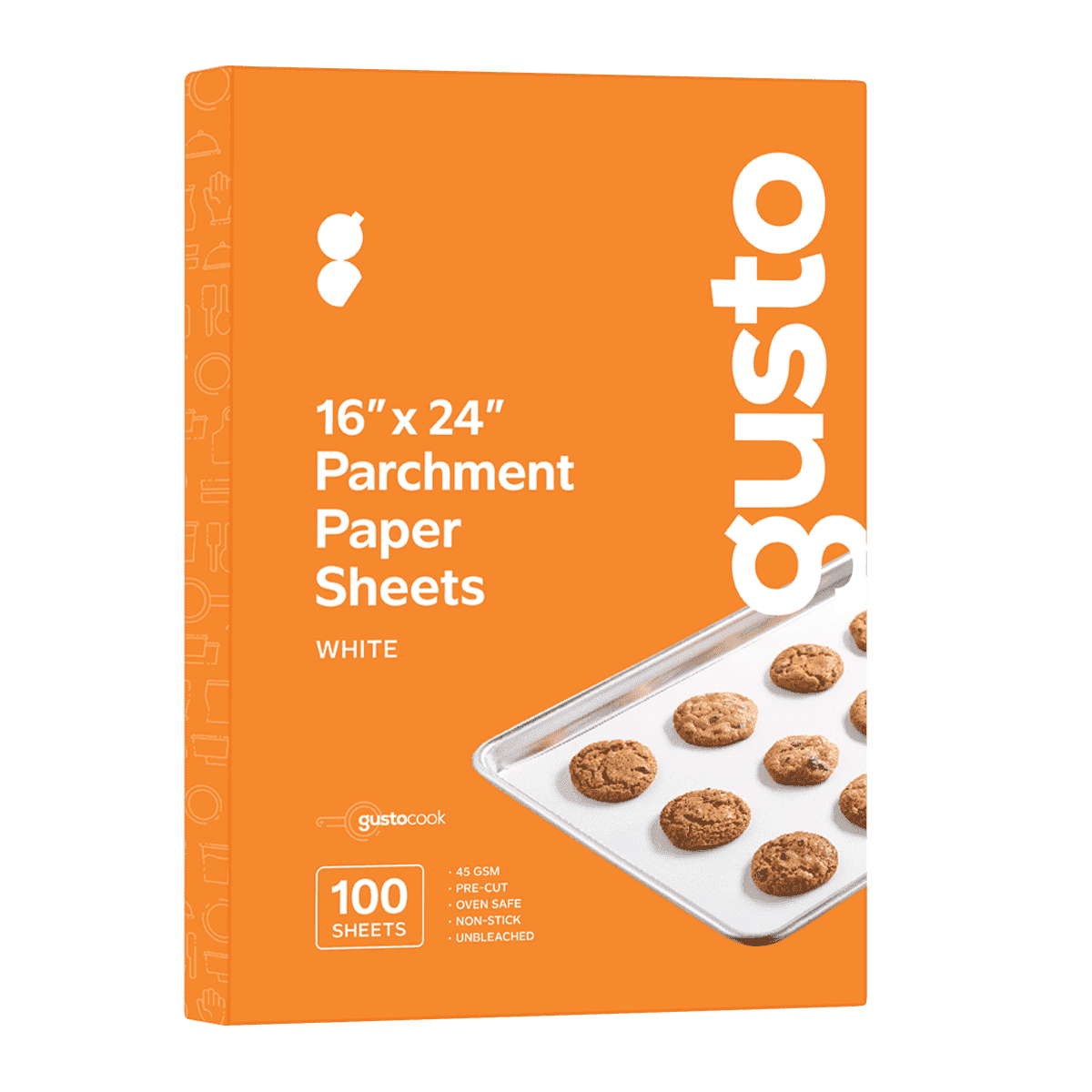 Comfy Package Kitchen Cooking Bakers 16x24in Stay Flat White Parchment ...