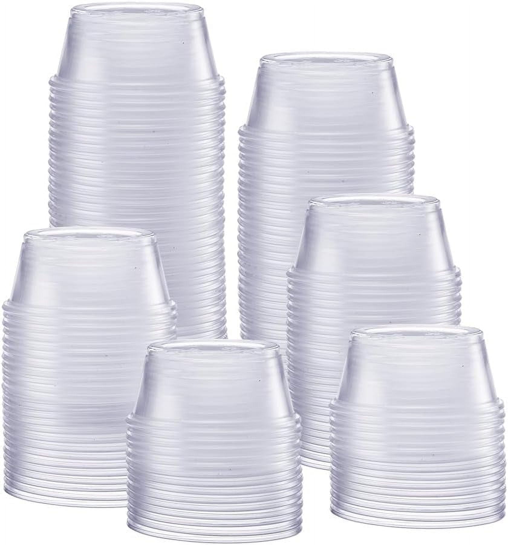 GUSTO 3.25-oz Plastic Portion Cups Disposable Portion Control ...