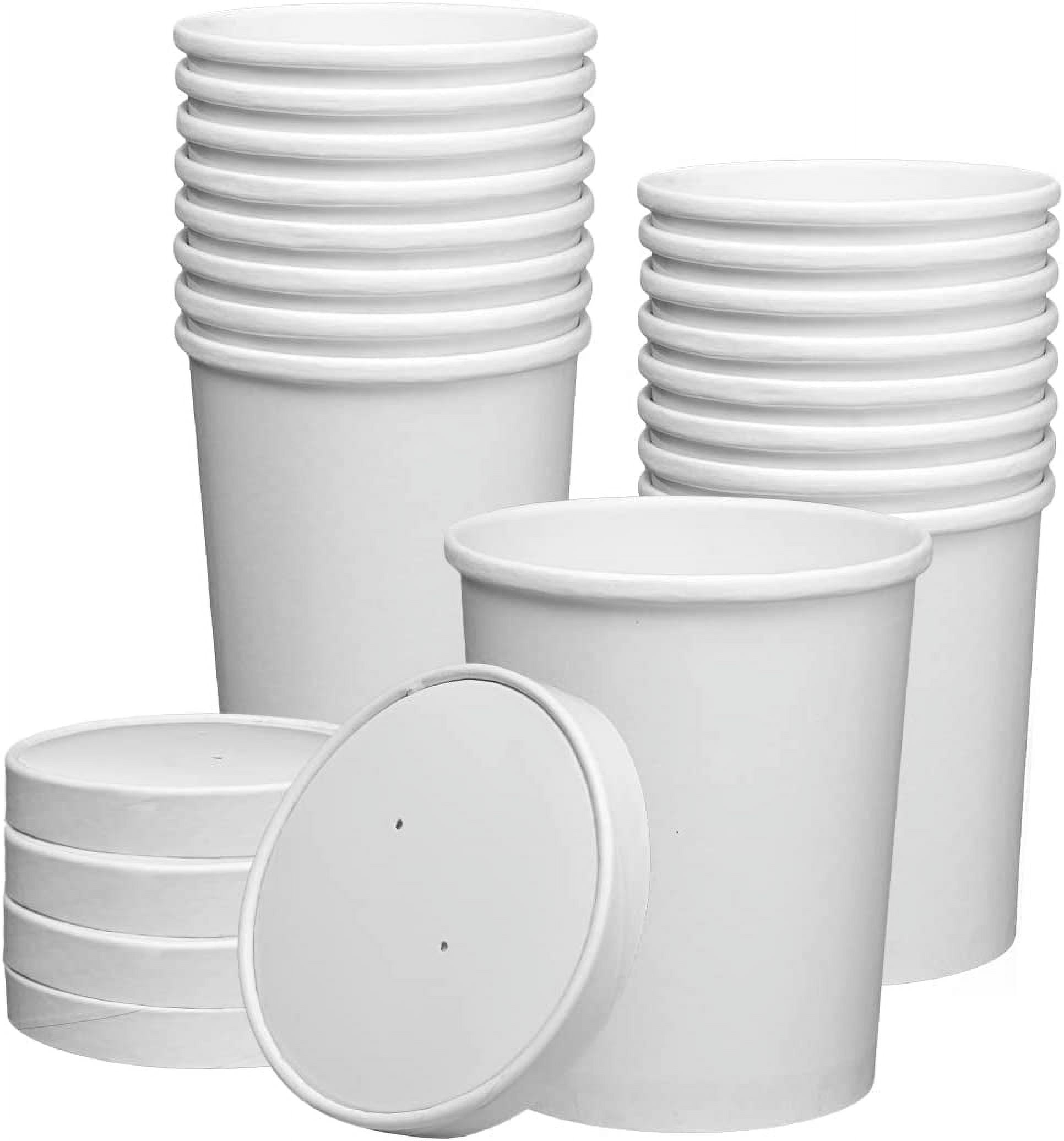 Comfy Package 32 Oz Hot Food Containers, Vented Lids, Disposable Soup ...