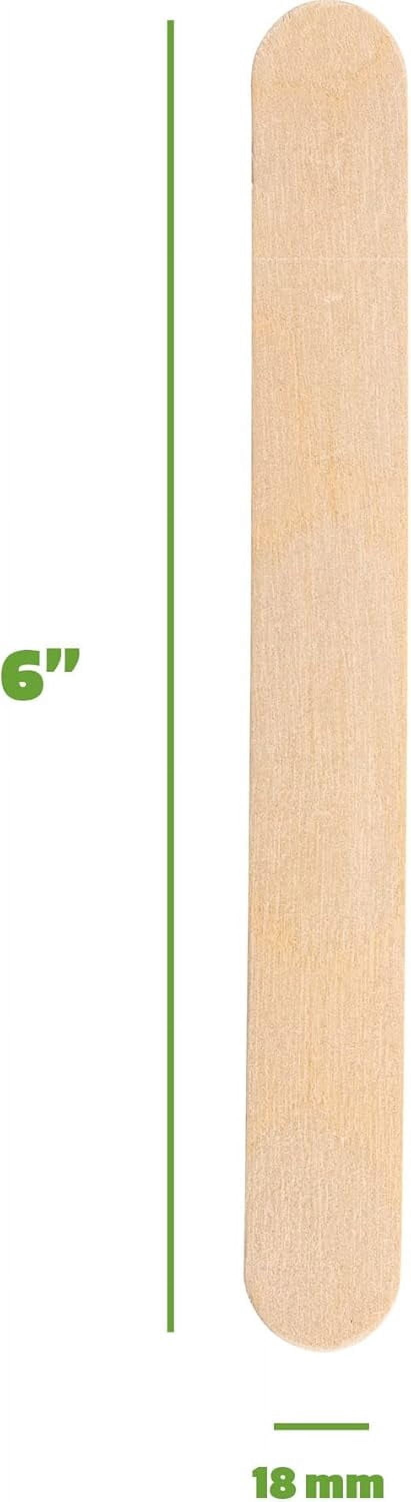 Comfy Package 6” Multipurpose Wooden Popsicle Sticks for Crafts, 1000 ...