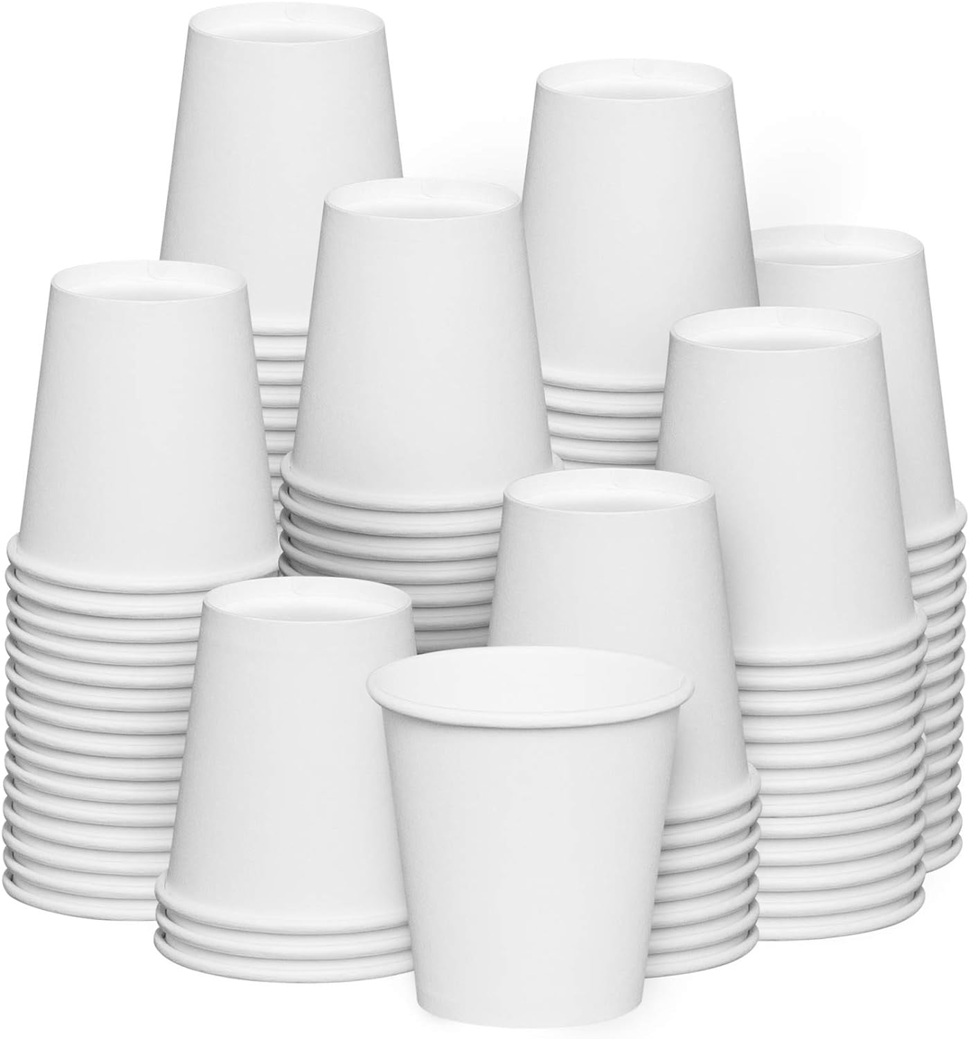 GUSTO 600 Count 3 Oz White Paper Cups - Walmart.com