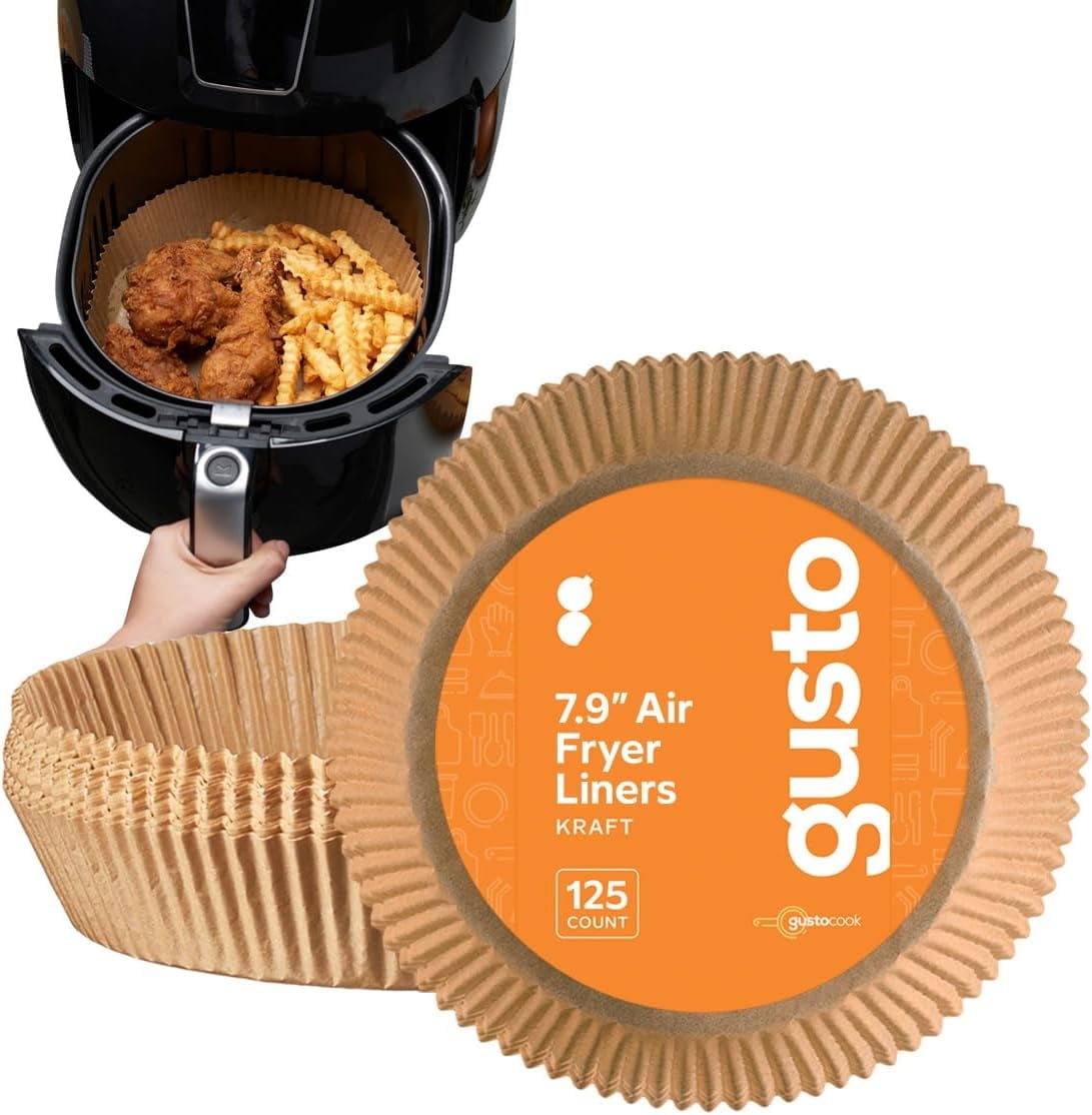 Comfy Package 7.9” Round Air Fryer Parchment Paper Lining, 125-Pack ...