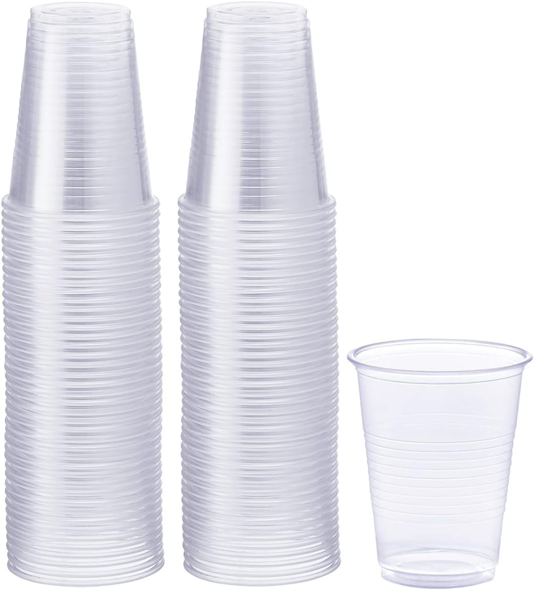 Comfy Package 7 Oz Clear Disposable Plastic Cups, 100-Pack for Party and Everyday Use - Walmart.com