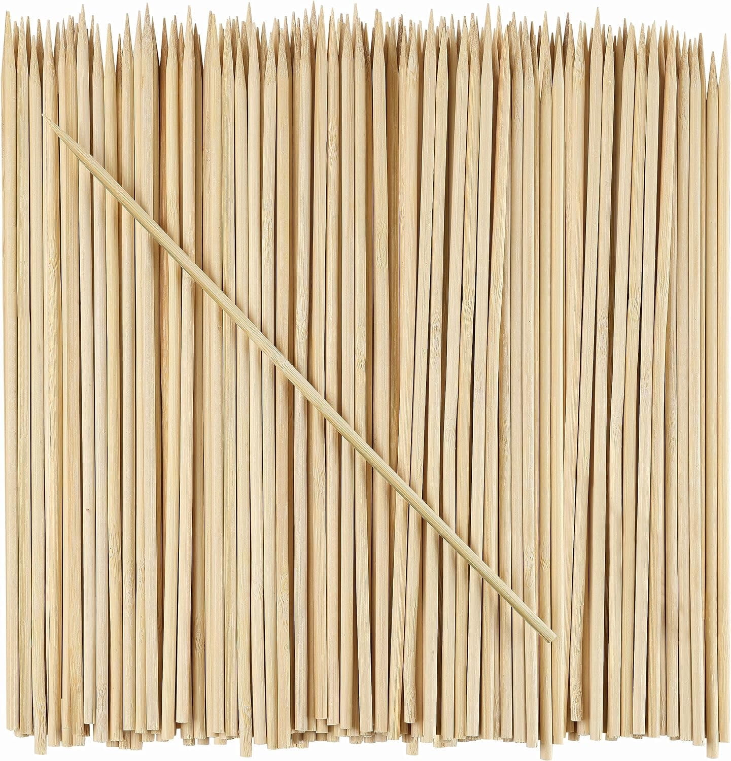 Comfy Package 10” Wooden Bamboo Skewers, Kabob Sticks for Grilling BBQ ...