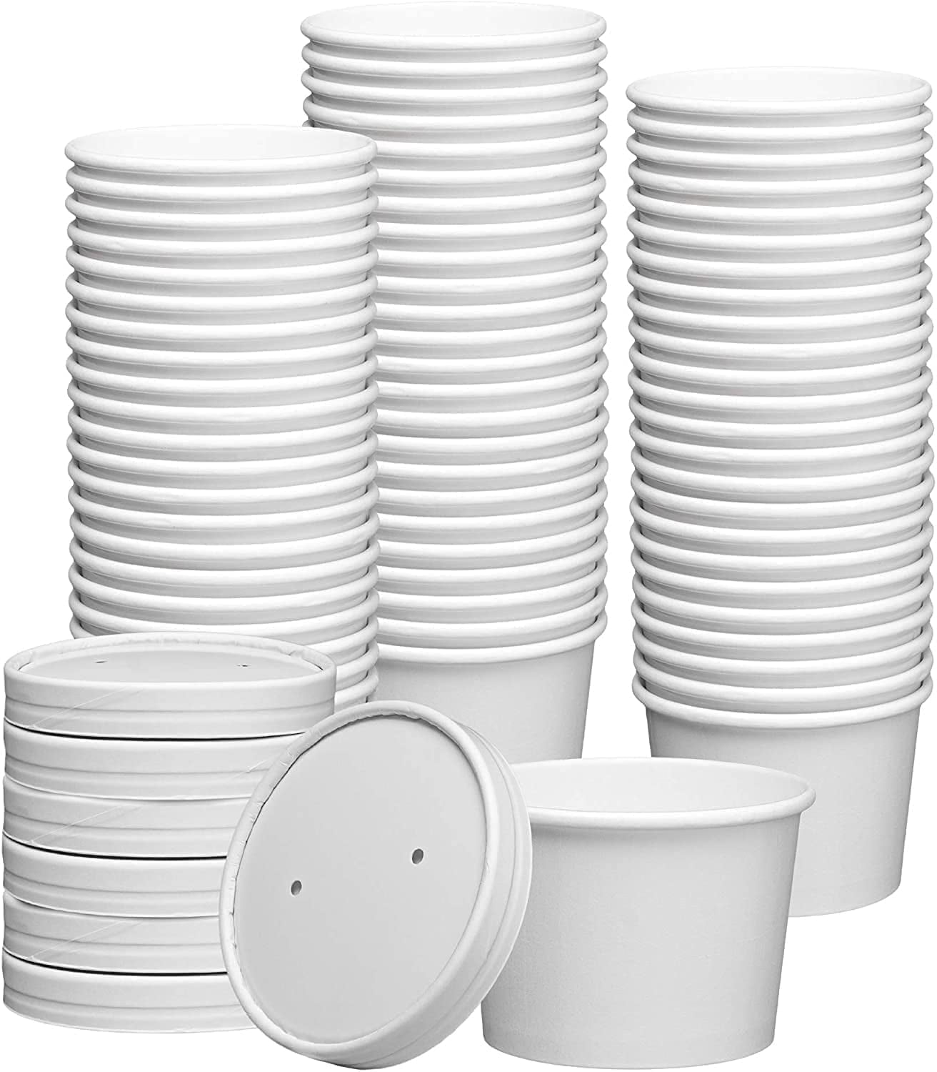 Comfy Package 8 Oz Side Dessert, Food Containers, Ice Cream & Soup Cups ...