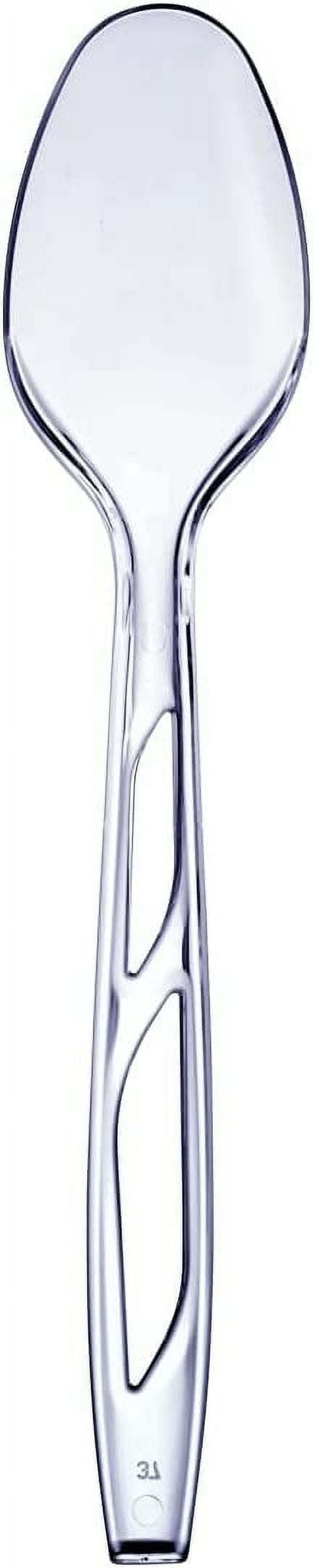 Comfy Package Clear Heavyweight Plastic Spoons, Bulk Everyday ...