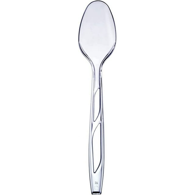 Comfy Package Clear Heavyweight Plastic Spoons, Bulk Everyday ...