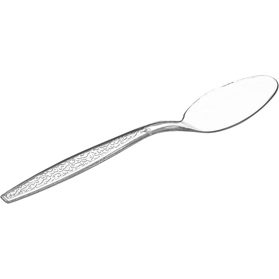 Gusto Clear Plastic Tea Spoons, Heavy Duty Disposable Cutlery, 300-Pack ...