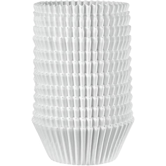 GUSTO Greaseproof Cupcake Liners, Disposable, Unbleached, Food-Grade ...