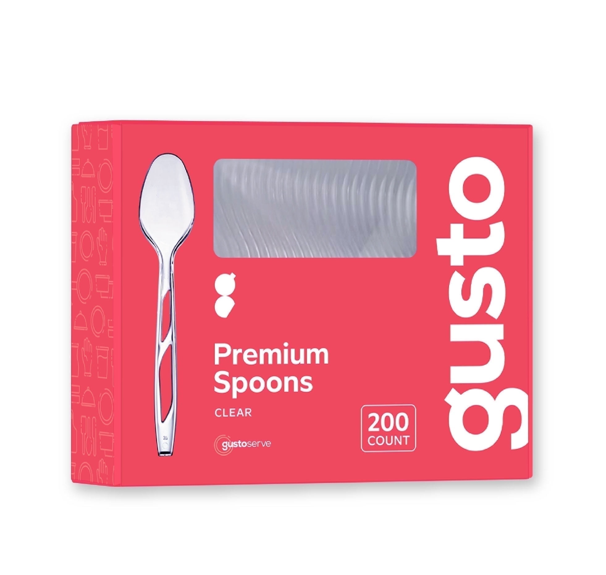 Comfy Package Premium Heavy Duty Disposable Plastic Spoons, Ideal for ...