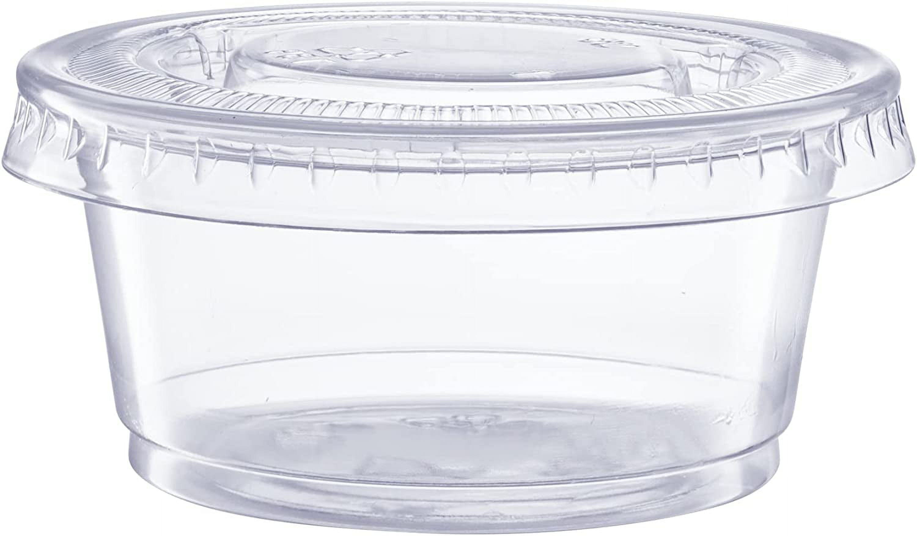 Comfy Package Mini Disposable Plastic Cups with Lids, 2oz 100-Pack for ...