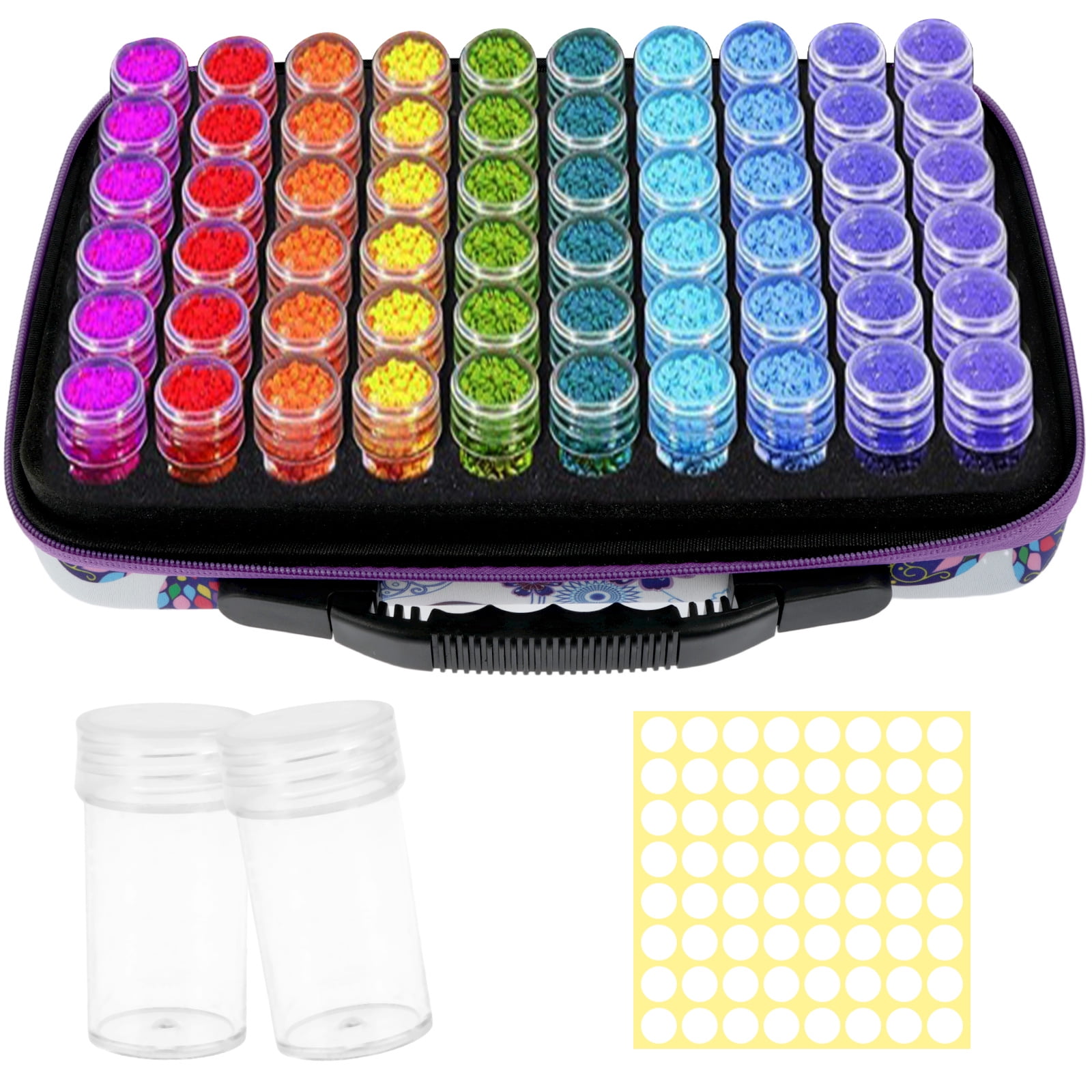 GUSTVE Storage Container Set 60 Slots Waterproof Diamond Art Storage ...
