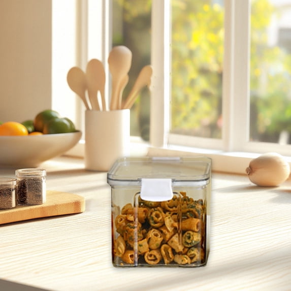 GUUDIE Airtight Food Storage Containers, Clear Plastic Kitchen Pantry ...