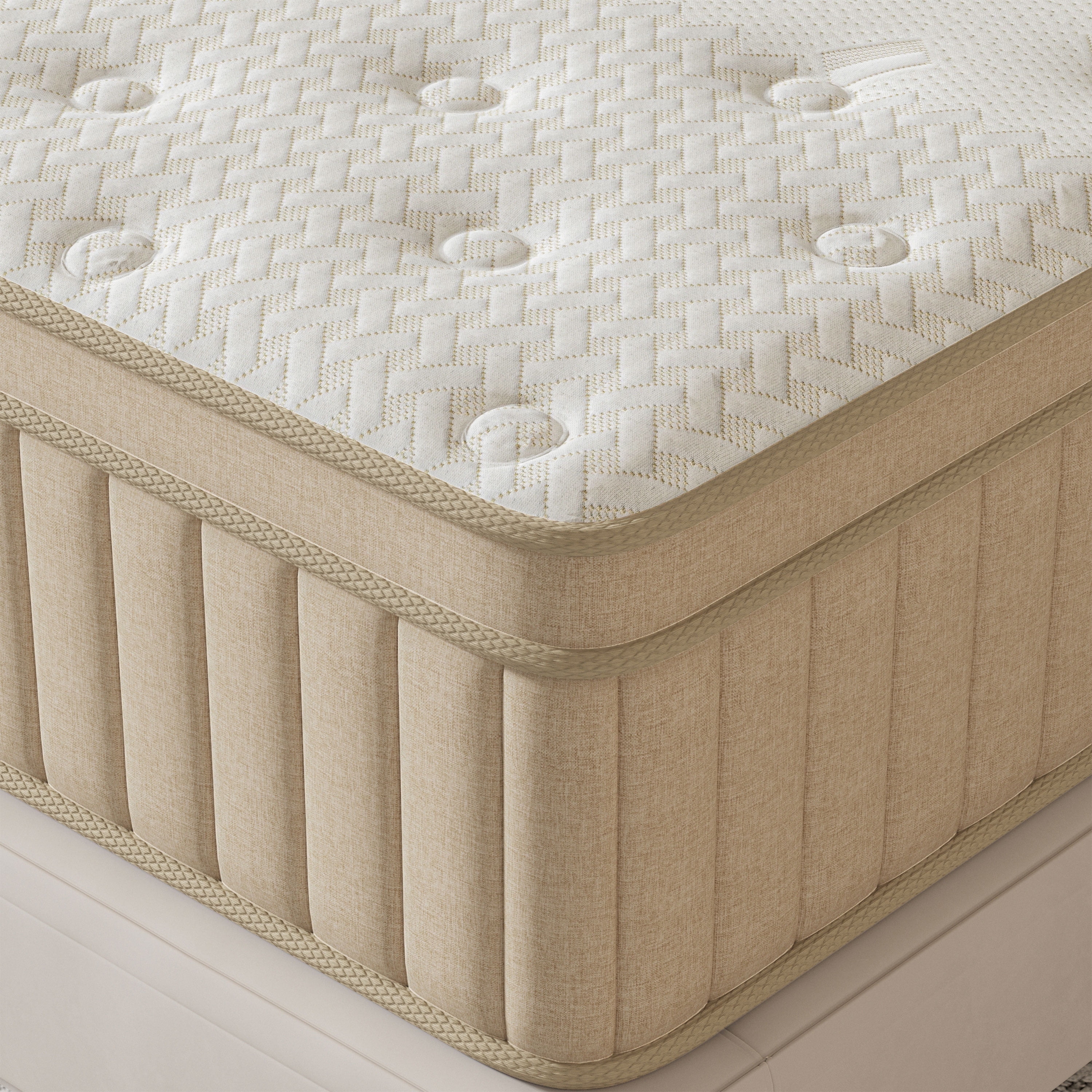 GUUKIN Queen Mattress, 14 Inch Hybrid Gel Memory Foam Mattress with ...