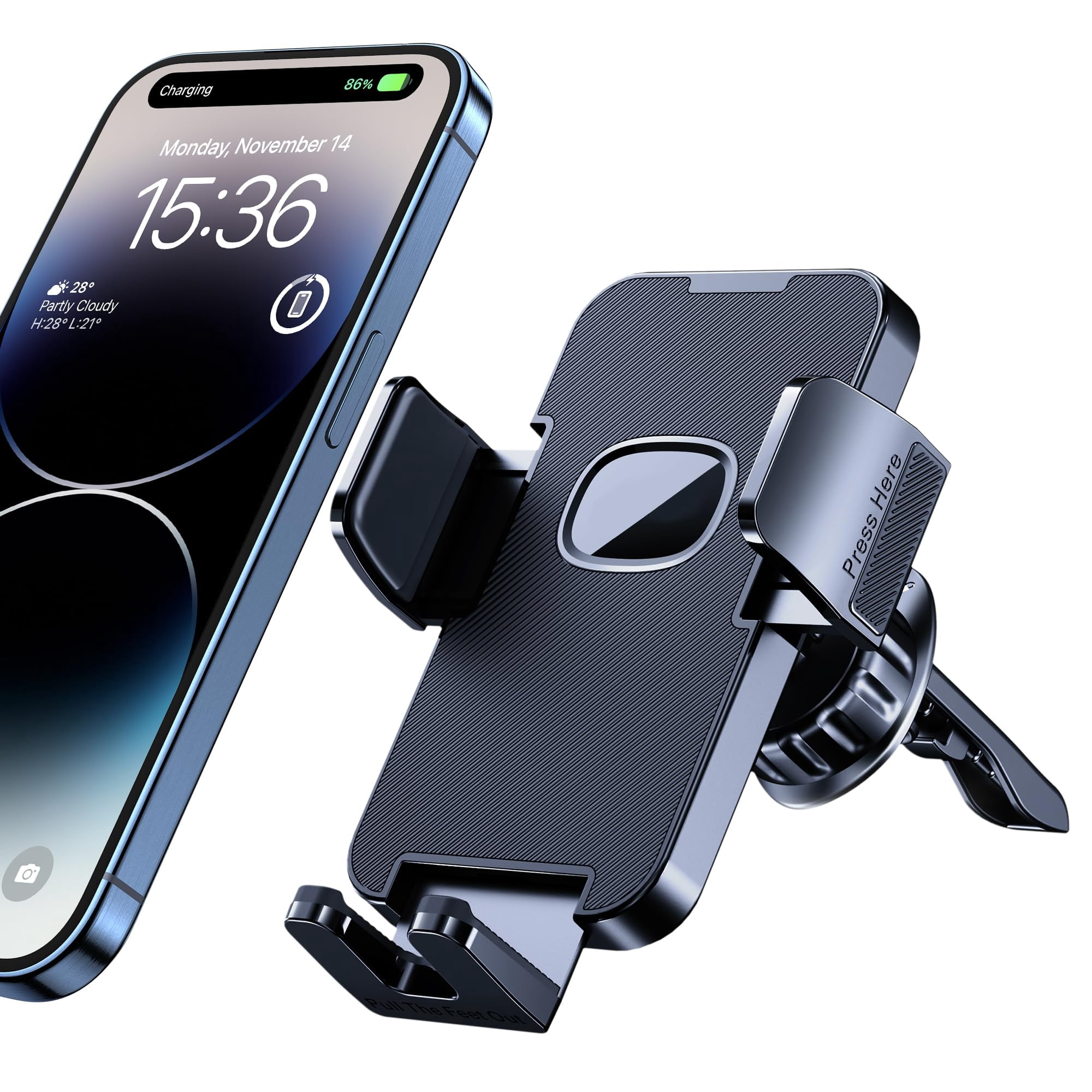 GUWEZ Car Phone Holder SSF20 - Upgrade Clip Never Fall Air Vent Mount ...