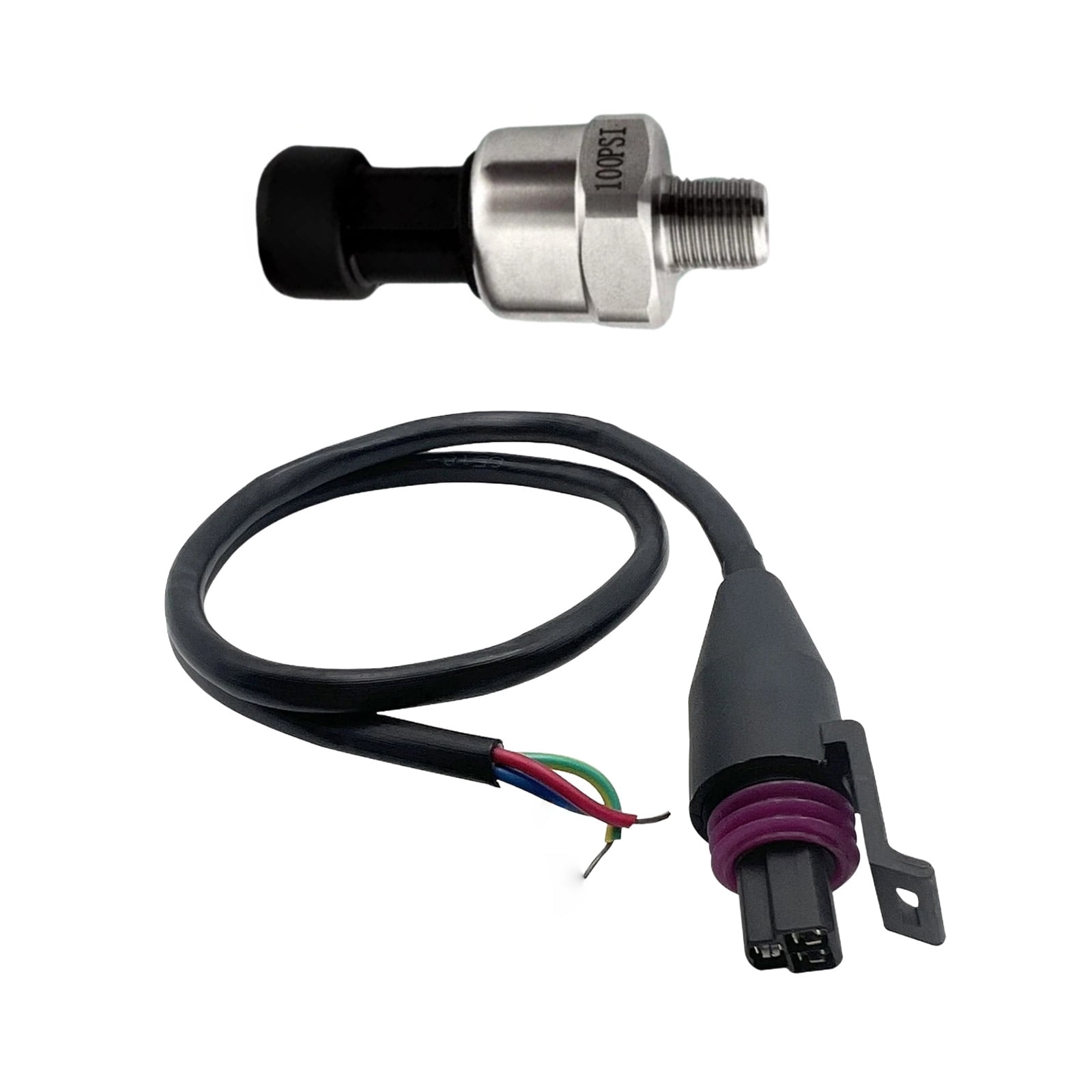 GUYUTING 0-100 PSI Stainless Steel Pressure Transducer for Air Water ...