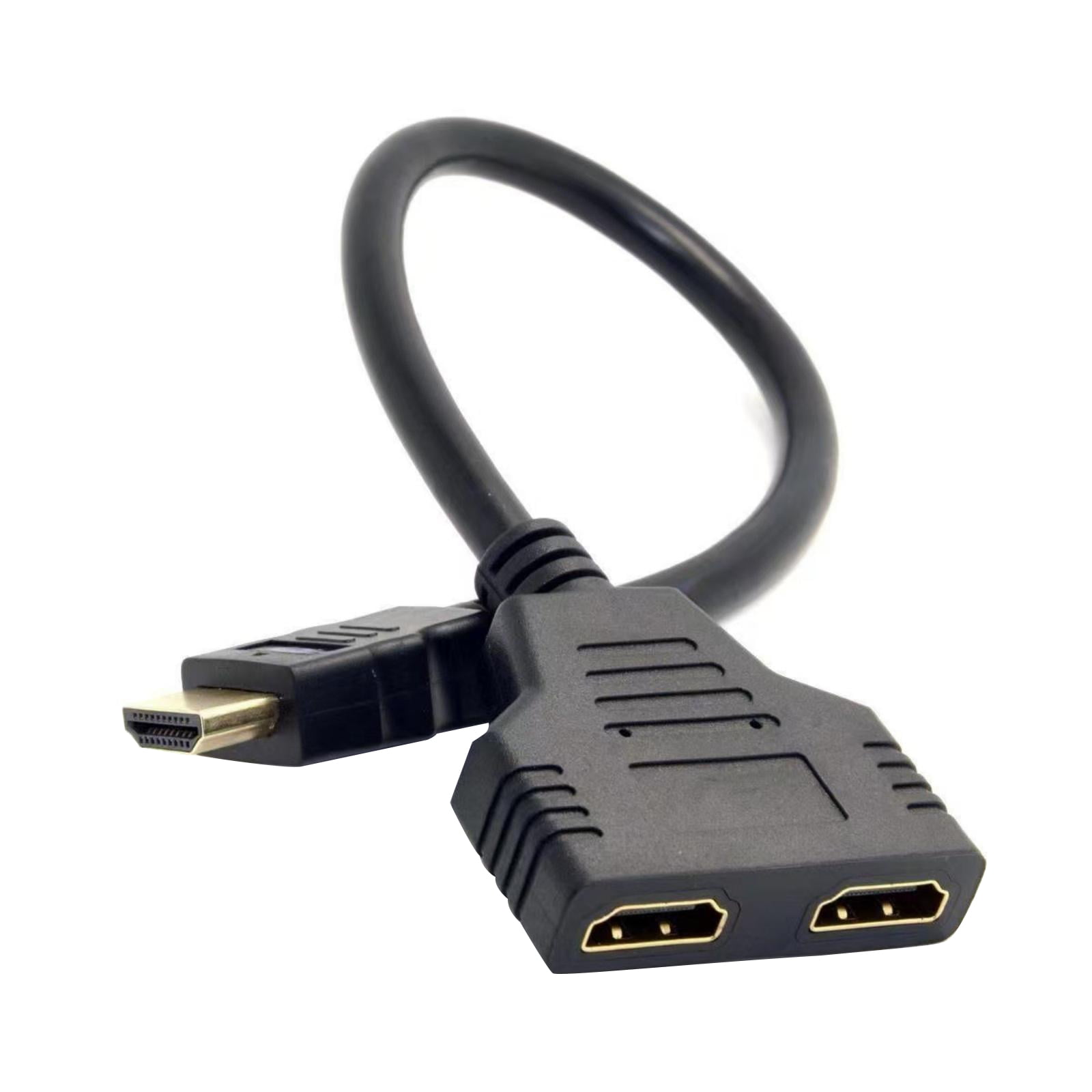 GUYUTING 1 Input 2 Output HD Splitter Cable PVC 11.8 Inch Adapter for ...