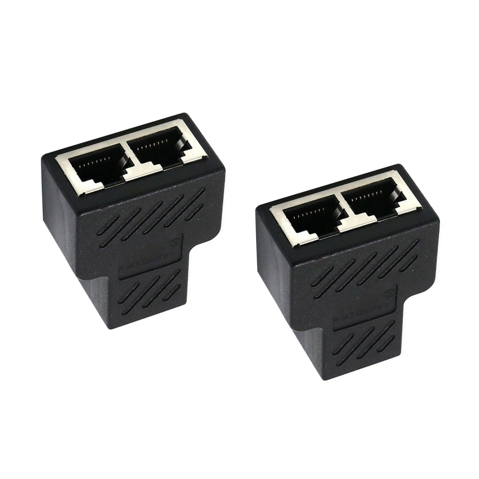GUYUTING 1-to-2 RJ45 Splitter Connector Expand Network Outlets for DSL ...
