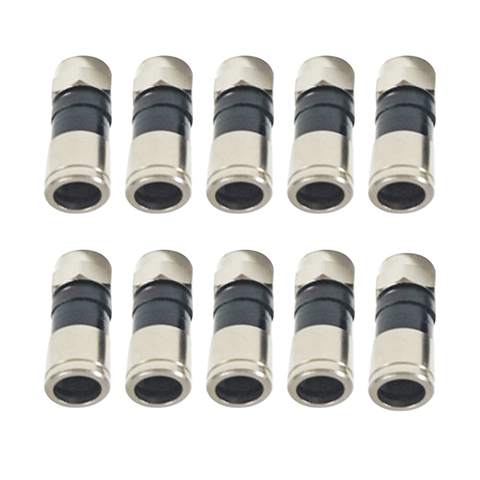 GUYUTING 10-Piece Quality F-Type RG6 Connectors Set, Speedy Compression ...