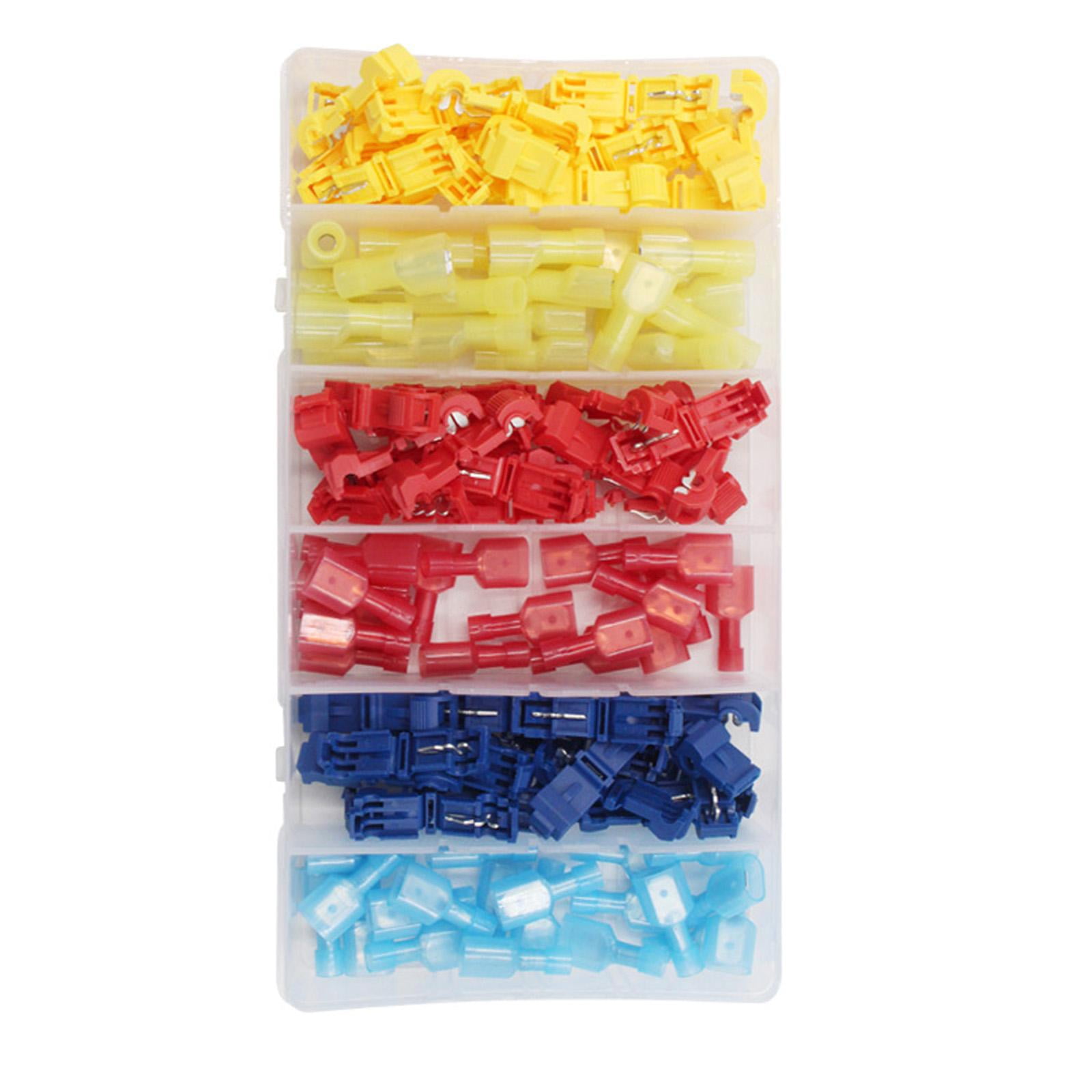 GUYUTING 120Pcs Assorted Nylon Insulated Wire Connectors 60 T-Tap & 60 ...