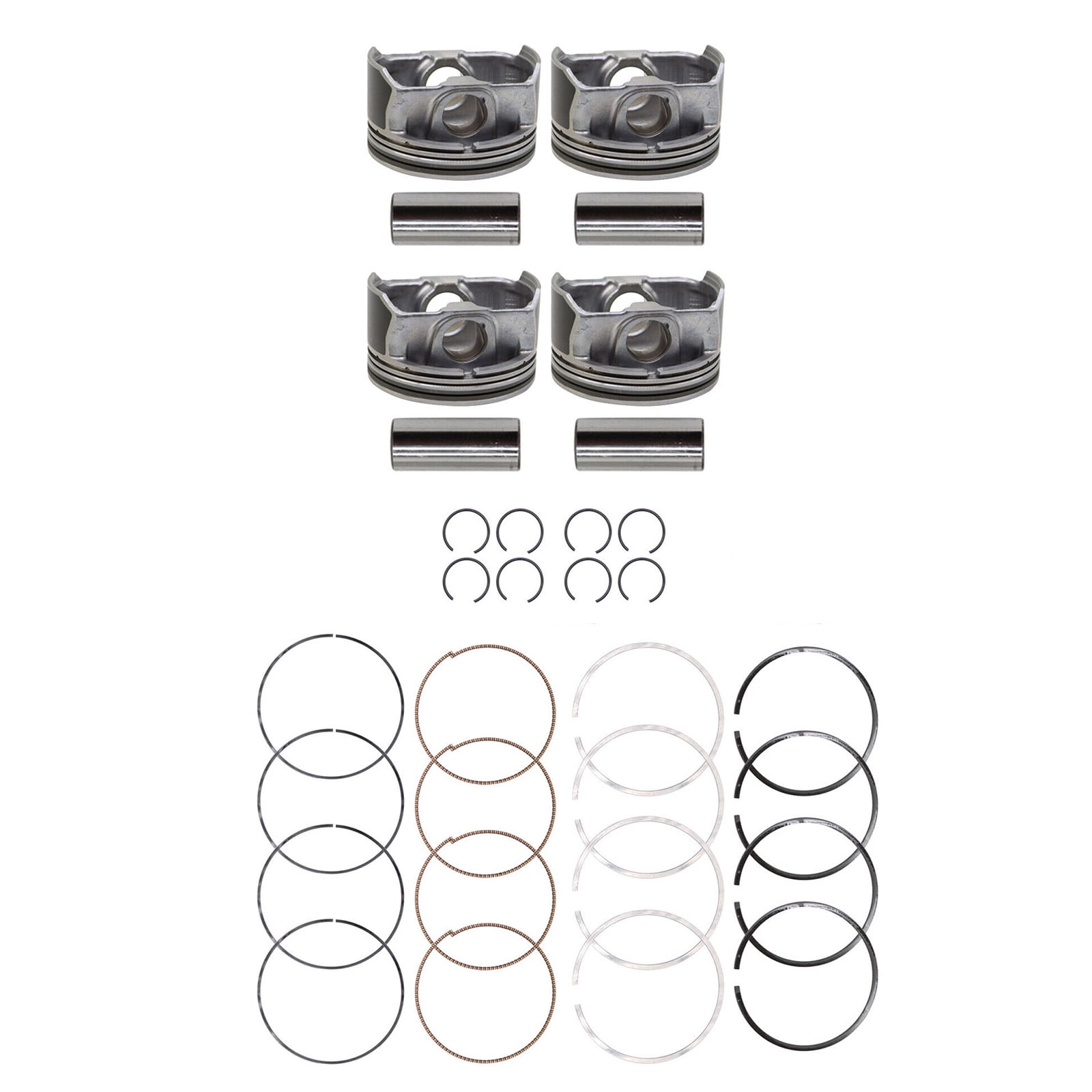 GUYUTING 2.4L Piston Set +0.50mm Oversize For Hyundai Sonata For Kia ...