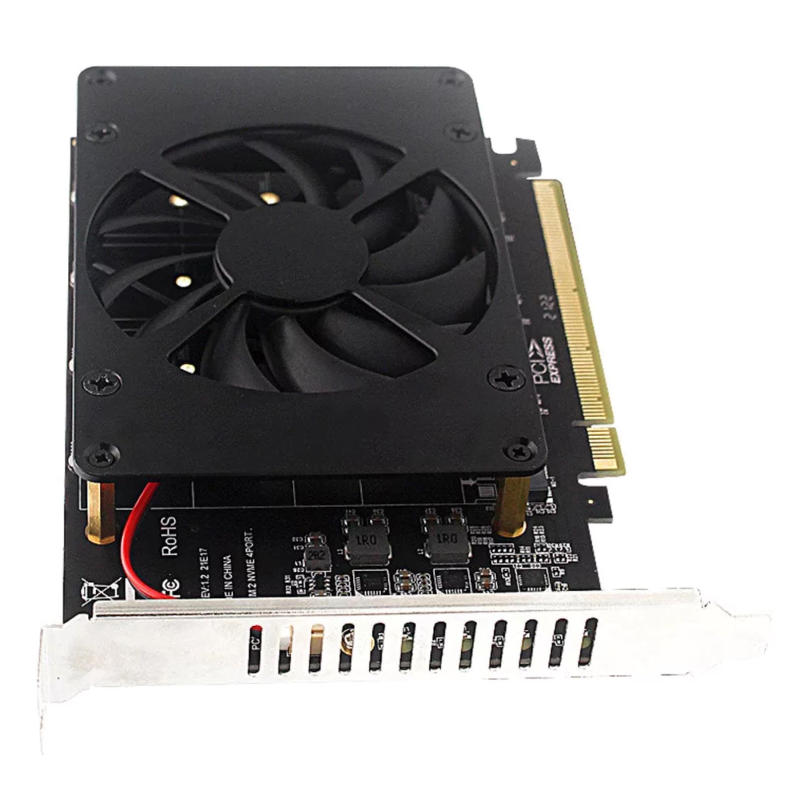 GUYUTING 4 Disk NVMe SSD Adapter Card With Gold Plated PCB For ...