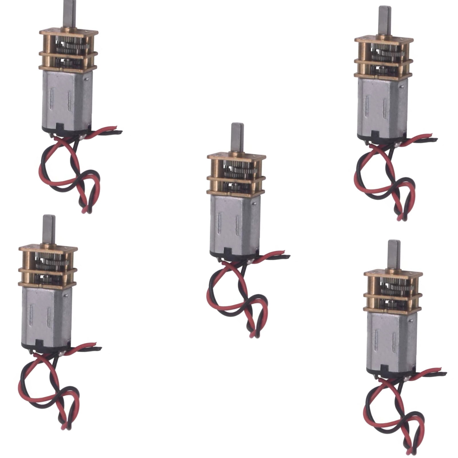 GUYUTING 5x Compact 3mm Shaft Gear Motors 60RPM at 5V, Perfect for ...
