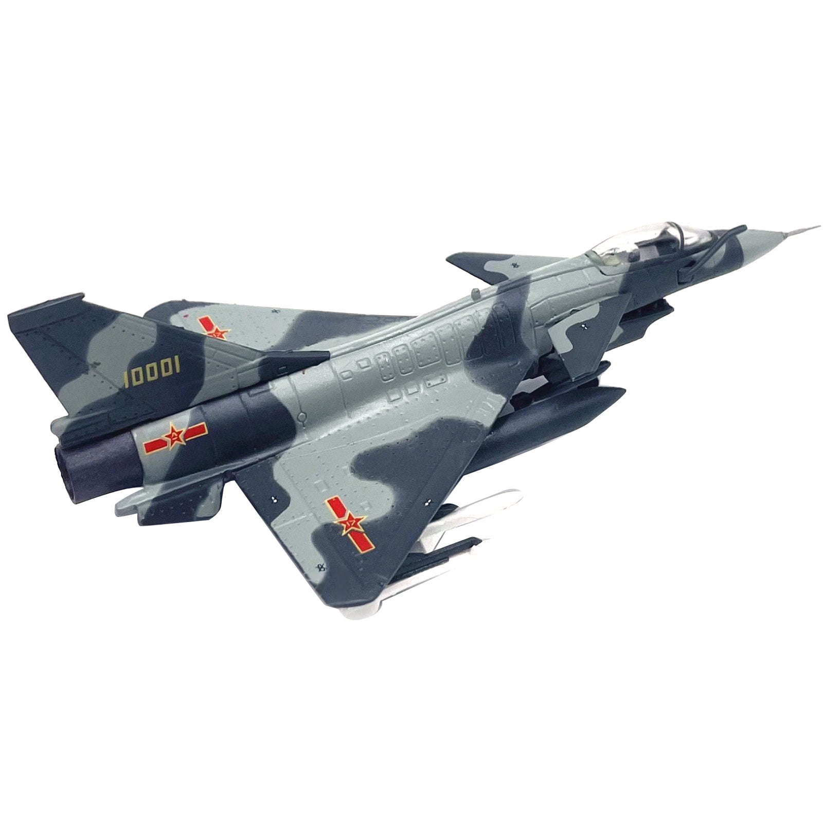 GUYUTING Chinese Air Force J-10 Model with Display Stand Ideal for Home Decor & Shelf Display ...