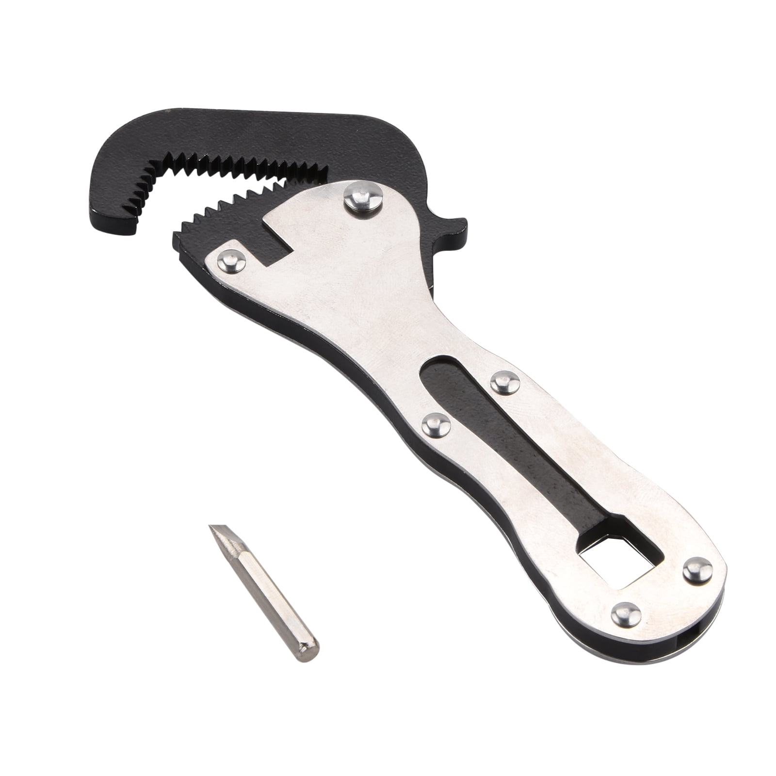 GUYUTING Compact Self Adjusting Wrench Stainless Steel Silver for Small ...