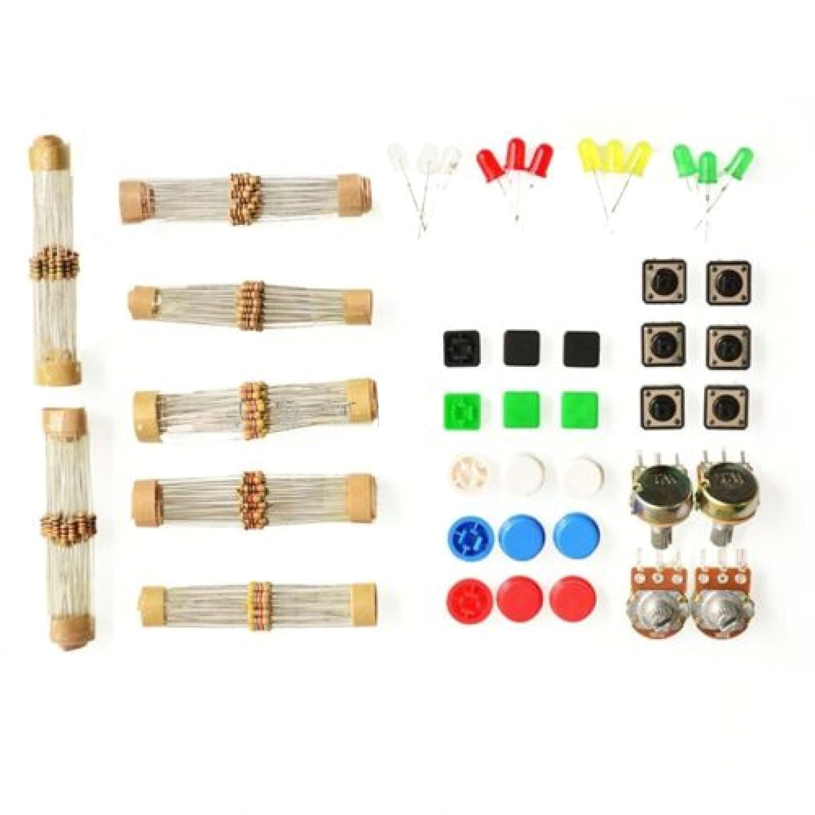 GUYUTING DIY Electronics Assortment Kit - 100Ω to 1MΩ Resistors ...