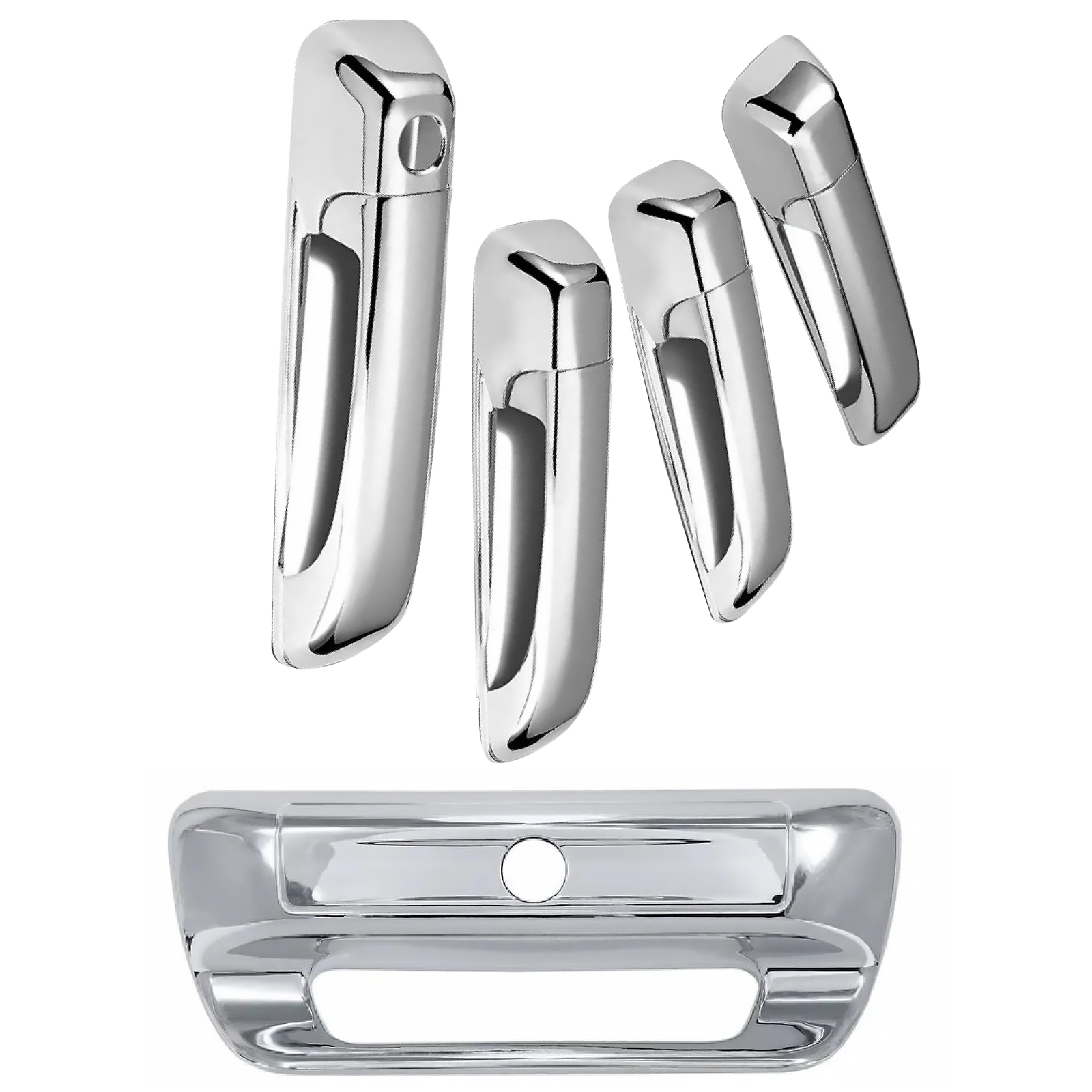 GUYUTING Door Handle Cover Chrome Overlay Kit for Ram 2500 3500 2020 to ...