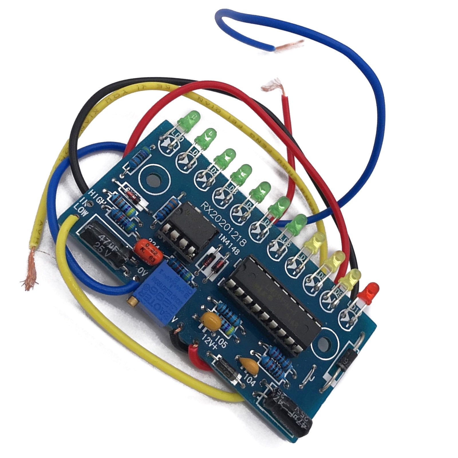 GUYUTING Dual Input Sensitivity LED Audio Meter Visual Feedback for ...