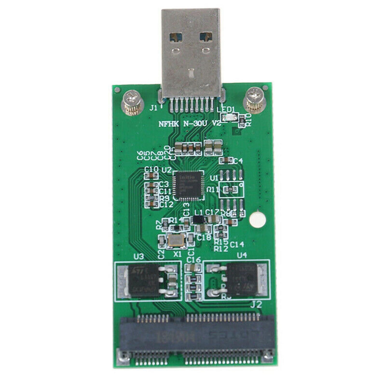 GUYUTING Durable USB 3.0 to mSATA Adapter Card High-Speed Data Transfer ...