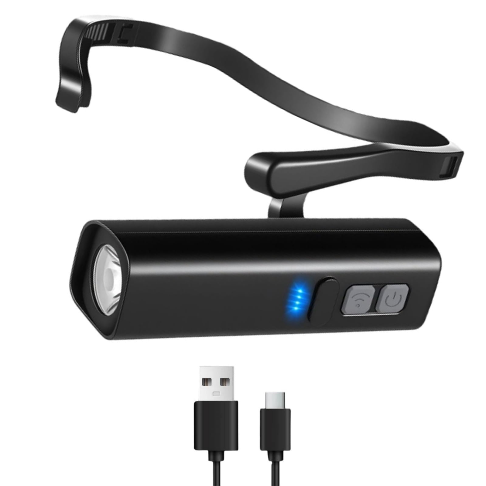 GUYUTING Hands Free Motion Sensor Headlamp Ear Hook Style Zero Pressure ...