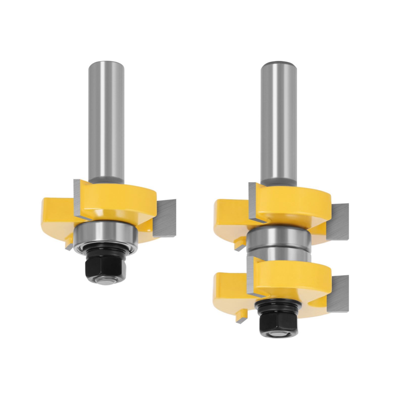 GUYUTING High Precision Tongue Groove Cutter Set 1/2 Shank For Wood ...