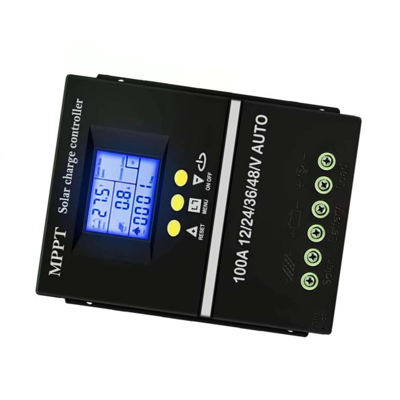 GUYUTING LCD Display 100A MPPT Solar Charge Controller Dual USB 7 Modes ...
