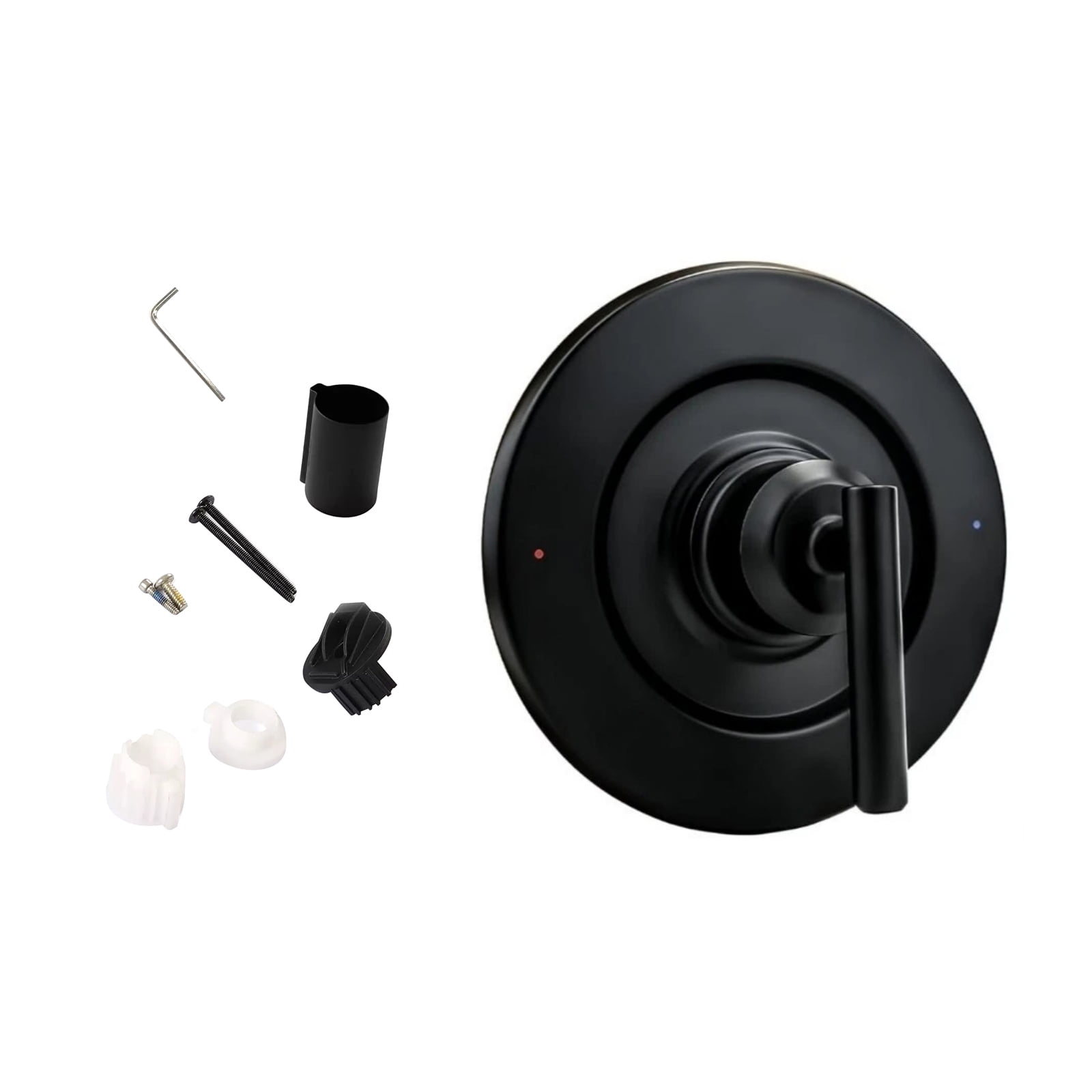 GUYUTING Matte Black Shower Valve Trim Kit for Moen 2510 2520 Series ...
