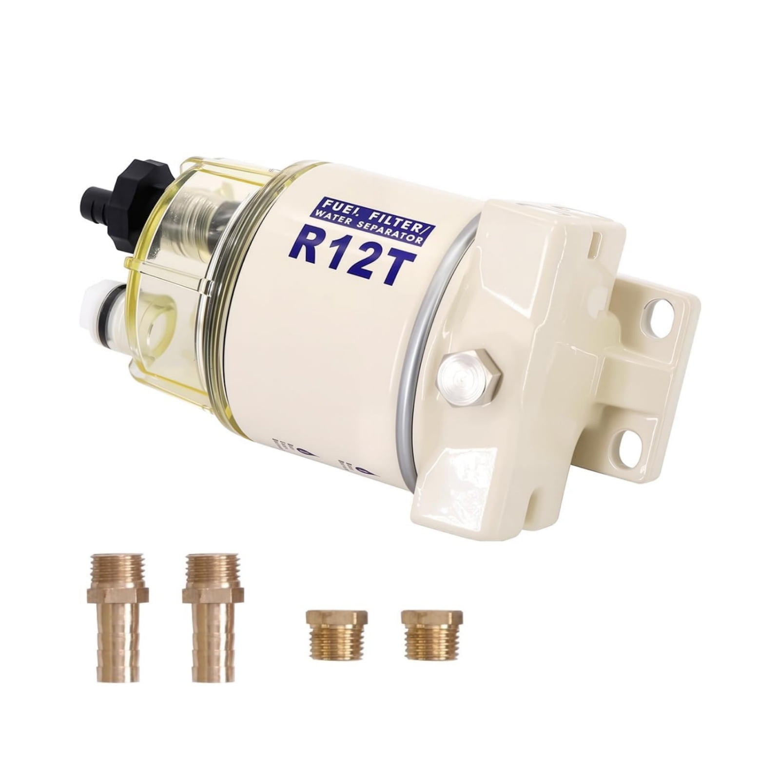 GUYUTING Metal Plastic Nylon Marine Fuel Water Separator Kit M18 X 1.5 ...
