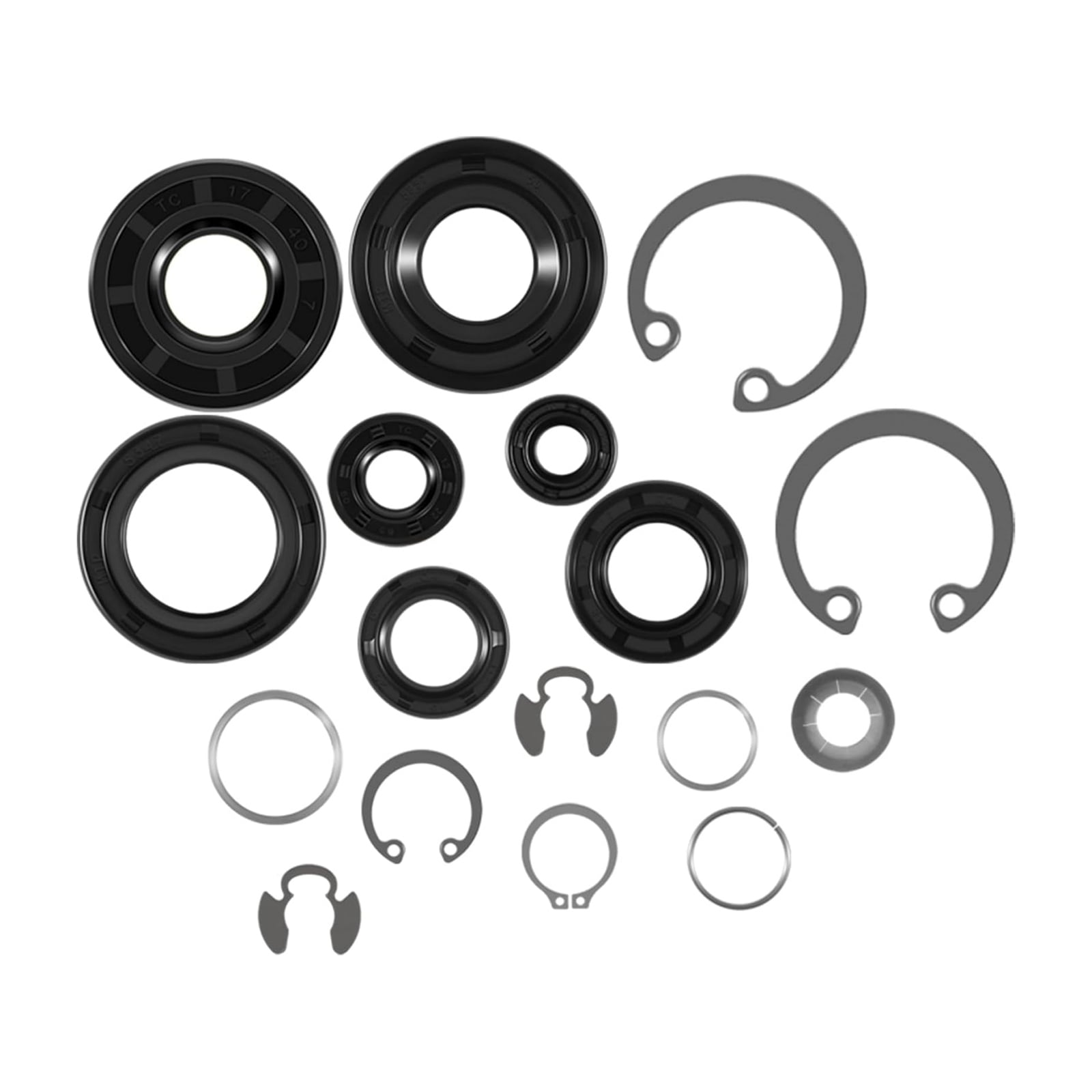 GUYUTING Metal Rubber Lawn Mower Seal and Retaining Ring Kit for Cub ...