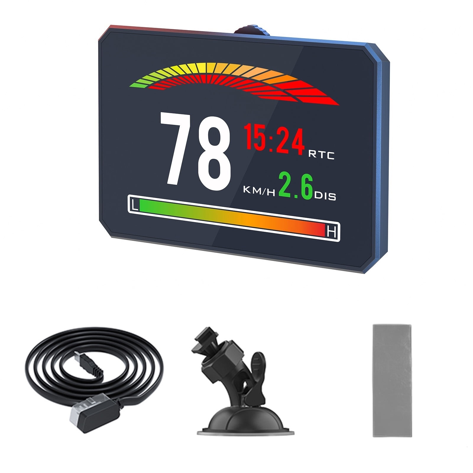 GUYUTING P16-HUD OBD2 Diagnostic Tool for Engine Monitoring RPM Fuel ...