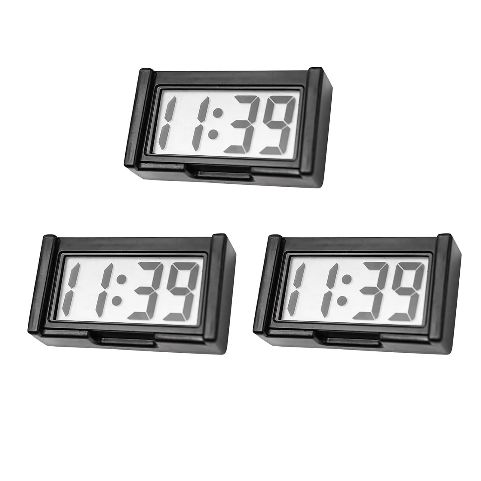 GUYUTING Small Digital Clock for Car Dashboard Stick On Battery ...