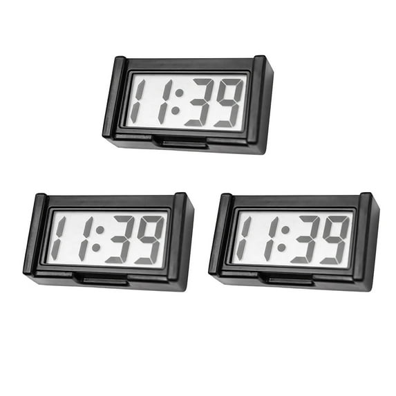GUYUTING Small Digital Clock for Car Dashboard Stick On Battery ...