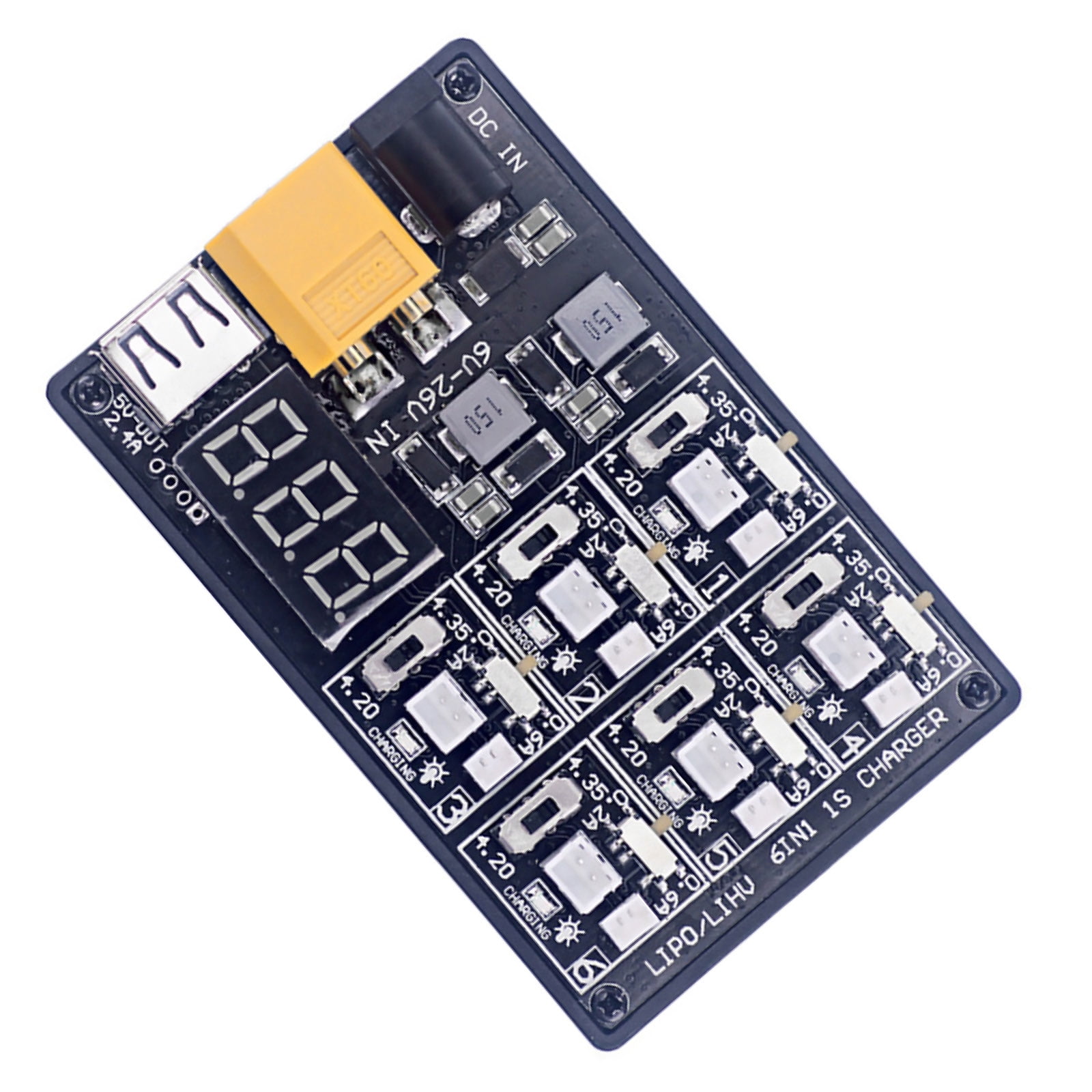 GUYUTING Smart LiPo LiHV Charging Solution 200mA/600mA, for Precision Battery Charging Board ...