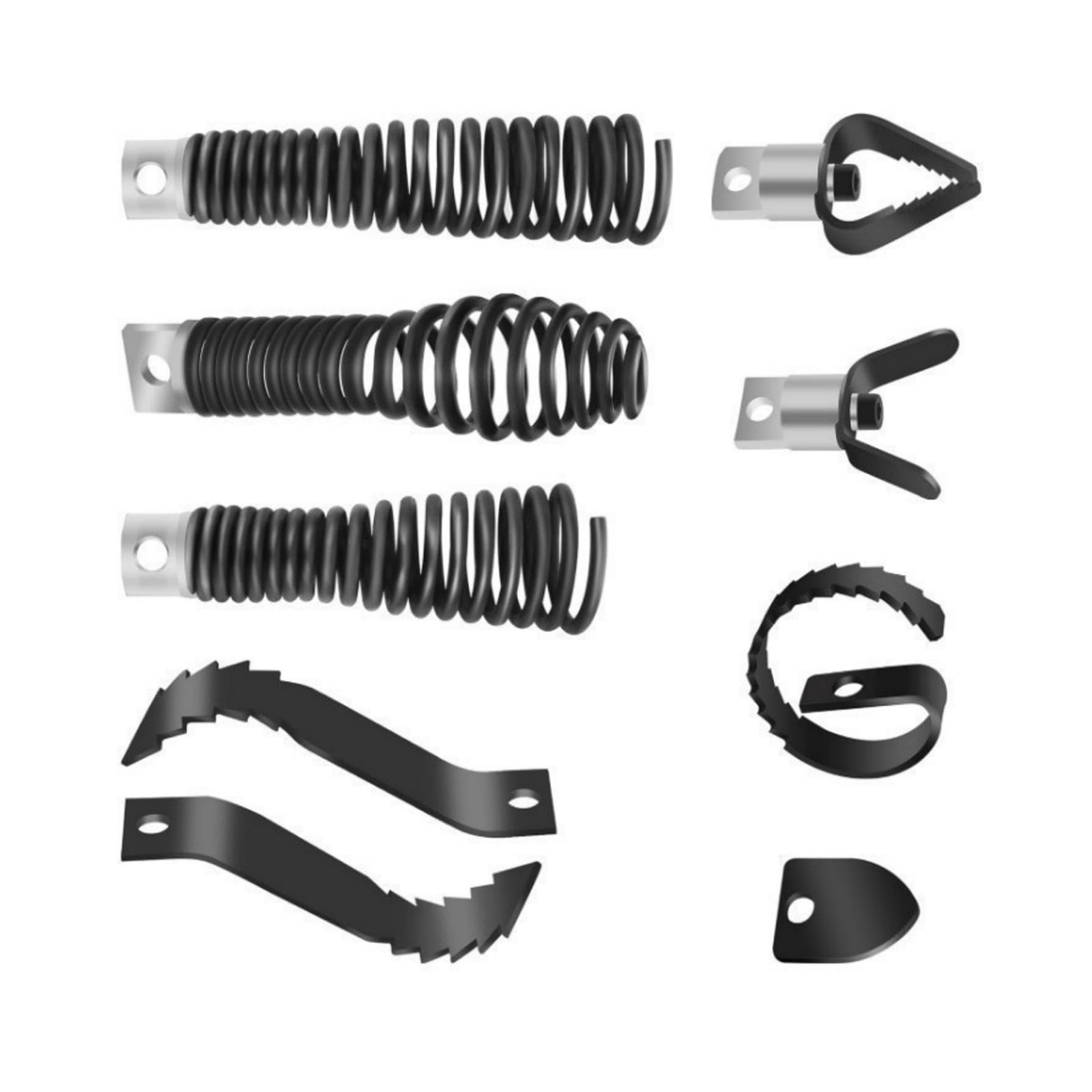 GUYUTING Sturdy Steel Drain Snake Drill Attachments for Tough Blockages ...