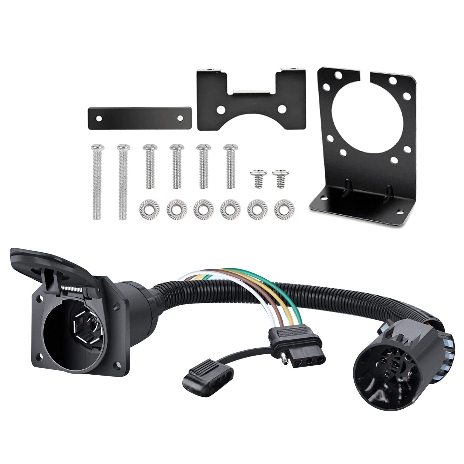 GUYUTING USCAR 7 Way 4 Flat Connector Harness for Ford F150 F250 Yukon ...