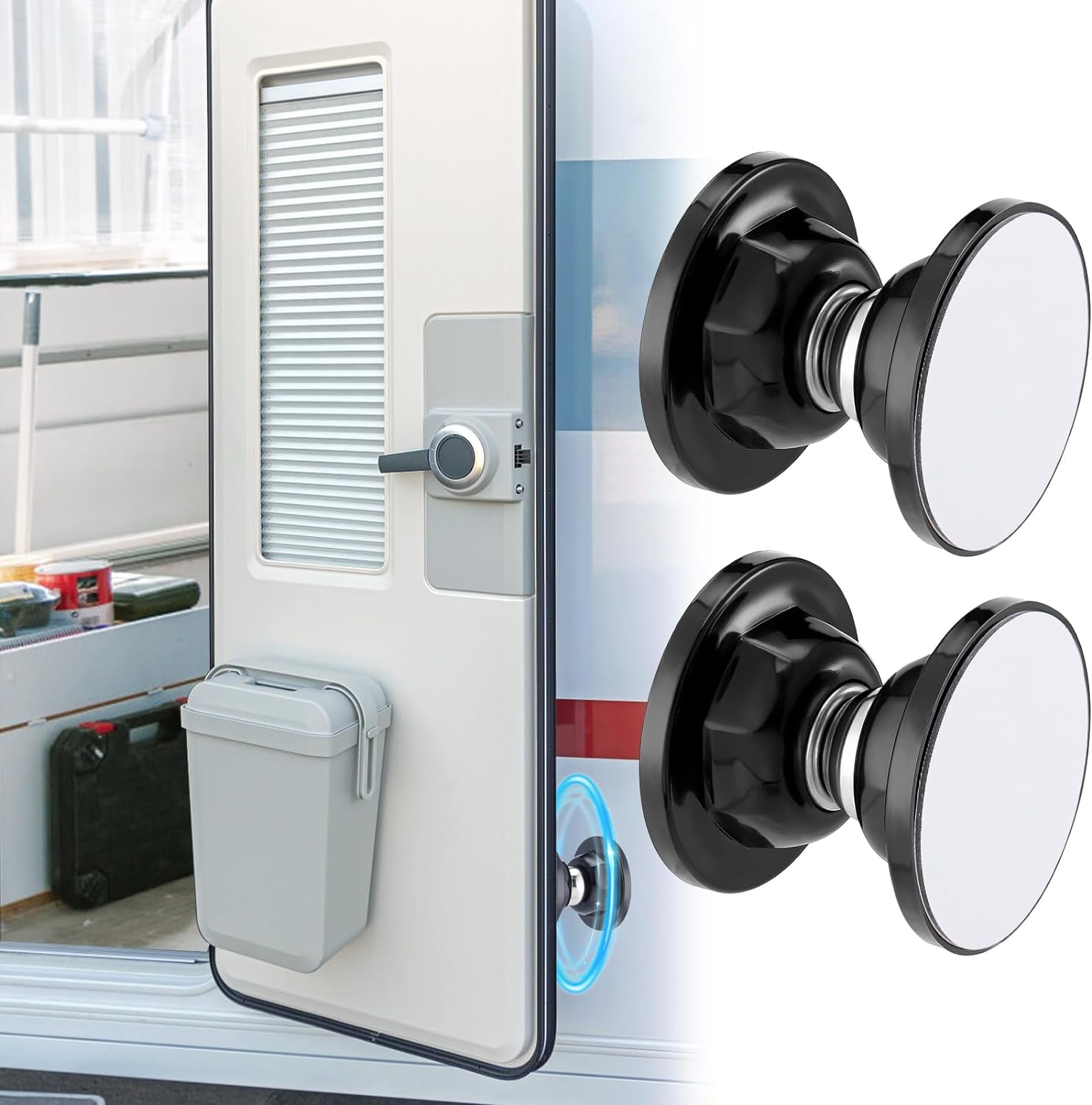 GUZEIR 2 Pack RV Door Holder Magnetic Baggage Door, Catch Latch for RV ...