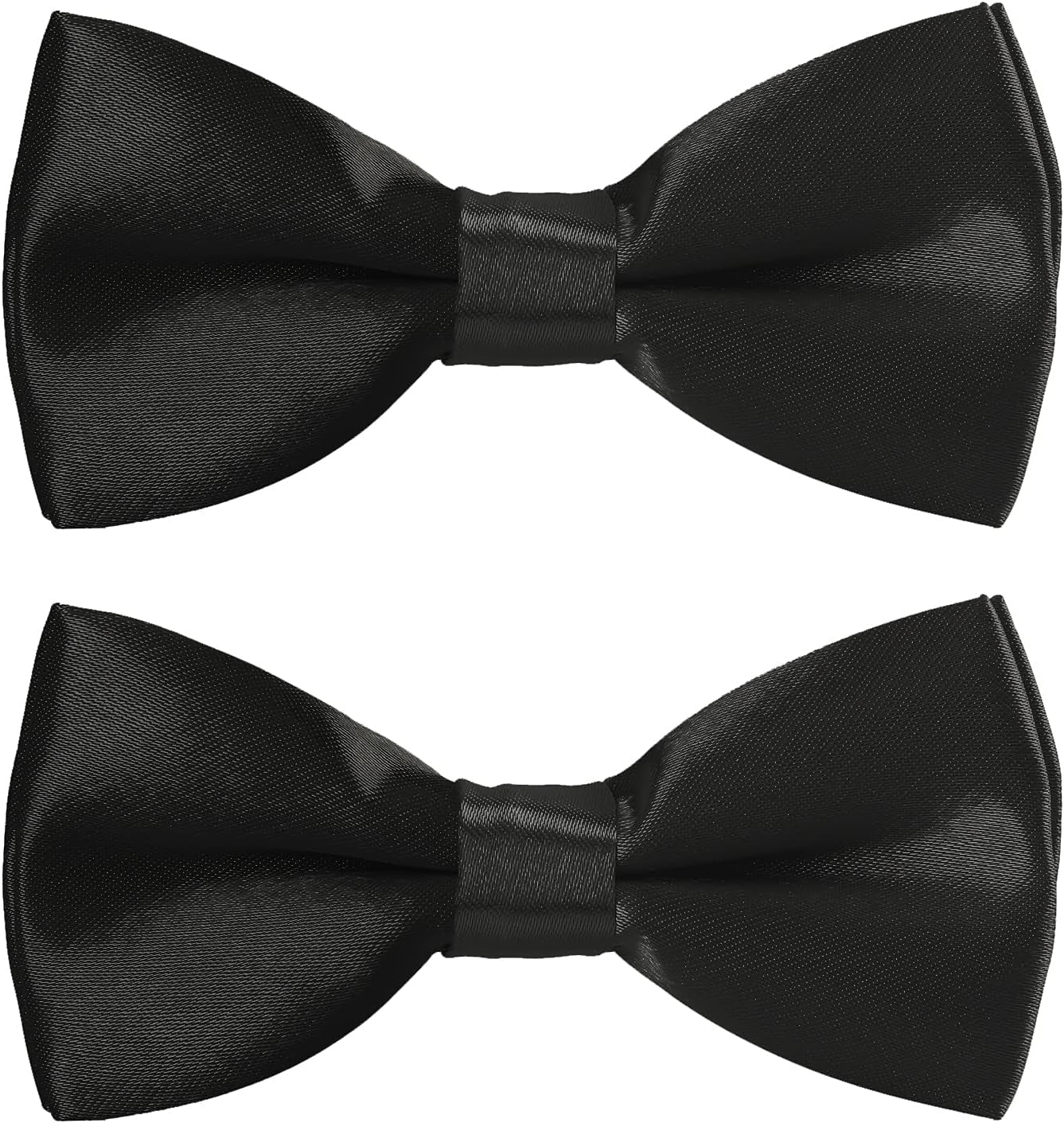 GUZEIR 2PCS Boys Child Kids Bow ties - Adjustable Pre Tied Solid Color ...